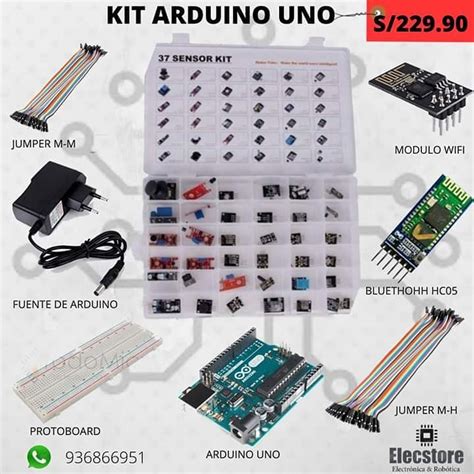 Elecstore Desarrolla Tus Proyectos Con Nuestro Kit Arduino Uno Costo S 229 90 Facebook