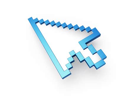 Premium Photo 3d Render Mouse Cursor To The Blue Patterned Isolated