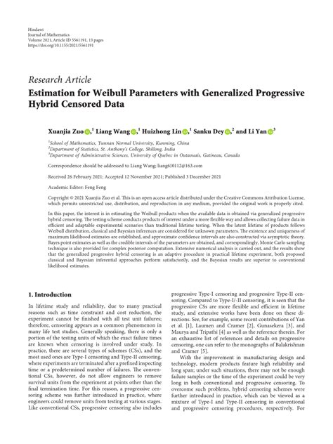 Pdf Estimation For Weibull Parameters With Generalized Progressive Hybrid Censored Data