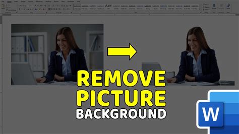 How To Remove Picture Background In Microsoft Word YouTube