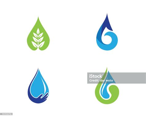 워터 드롭 로고 템플릿 물에 대한 스톡 벡터 아트 및 기타 이미지 물 비즈니스 개념 Istock