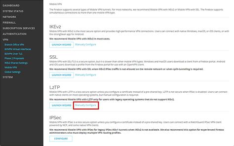 Firebox Mobile VPN With L TP Integration With AuthPoint