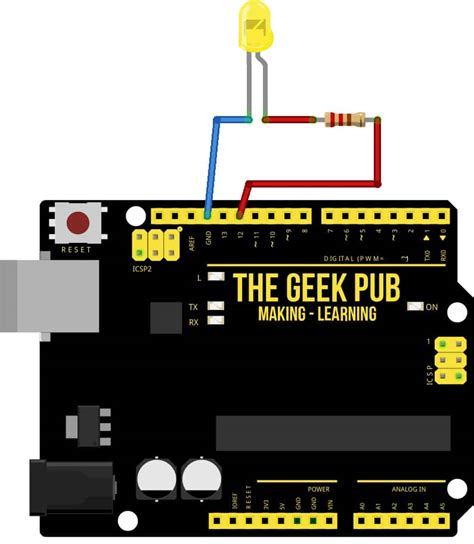 Arduino Blinking An LED The Geek Pub