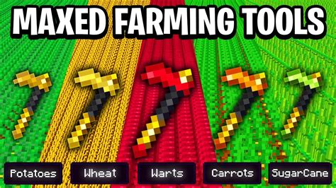 I Maxed Out All Farming Tools Hypixel Skyblock Youtube