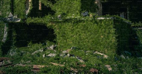 많은 녹색 식물로 덮인 매우 높은 건물 사진 Unsplash의 번역하다 이미지