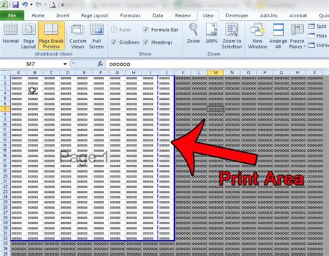 How To View The Print Area In Excel 2010 Solve Your Tech