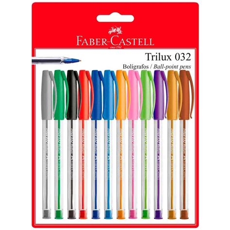 Lapiceros Faber Castell Trilux 032 Caja 12un Plazavea Plazavea