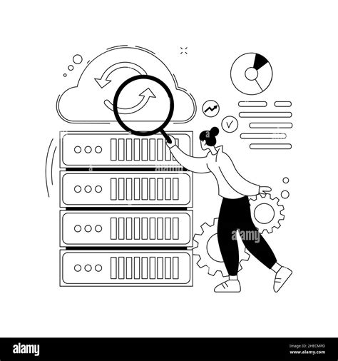 Big Data Analytics Abstract Concept Vector Illustration Stock Vector