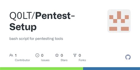 Github Q0lt Pentest Setup Bash Script For Pentesting Tools
