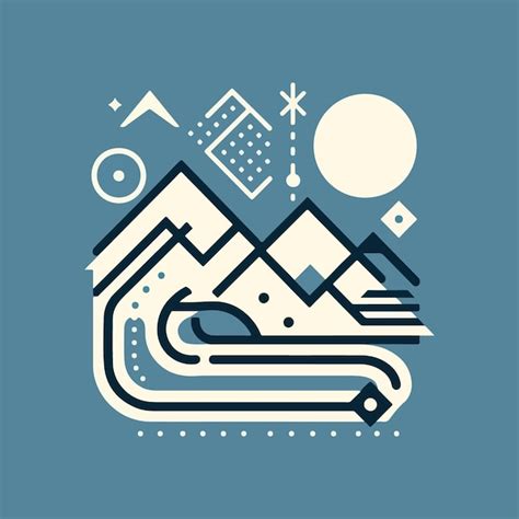 Modern Minimalist Geometric Shapes Design Premium Ai Generated Vector