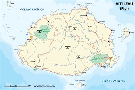 Mapas De Fiyi El País De Palmeras Y Playas Por Excelencia