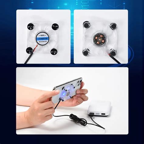 게이밍 신상 휴대용 전화 쿨러 Usb 냉각 패드 팬 게임 후터 음소거 라디에이터 컨트롤러 방열판 티몬