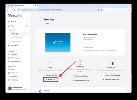 Export A Zip File Pandasuite Docs