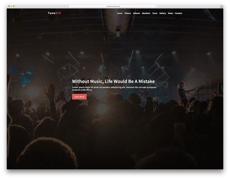 18 Best Rocking Bootstrap Music Templates For Musicians 2020 Colorlib