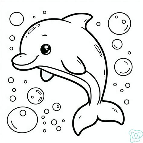 20 Delfines Para Colorear Pdf Descarga Gratuita Para Niños