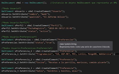 Escritura De Archivos Xml XmlDocument