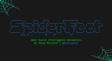 OSINT Collection And Reconnaissance Tool SpiderFoot CYBERPUNK