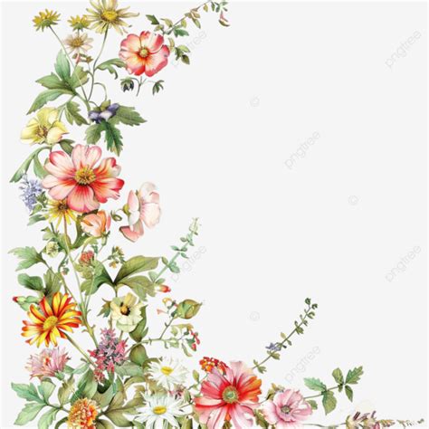 Borde De Flores Png Dibujos Borde De Flores Png Dibujos Flor Borde