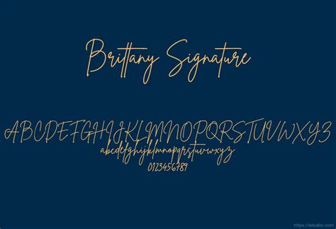 Brittany Signature Font Free Download Ttf Otf Wisabo Fonts