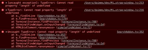 Find In Terminal Causes Exception · Issue 90303 · Microsoftvscode · Github