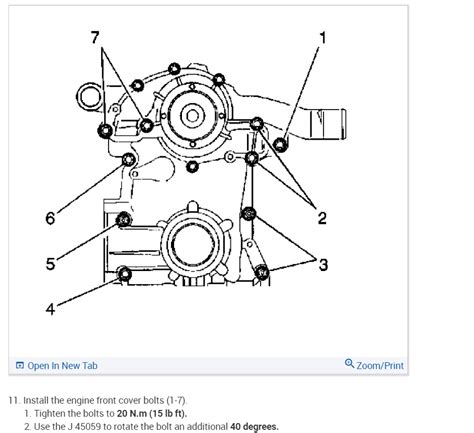 Replacing Timing Chain Gasket Do You Have A Bolt Diagram