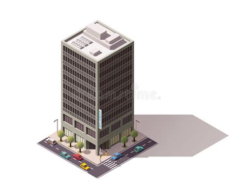 Vector Isometric Building Stock Vector Illustration Of Icon 62681708