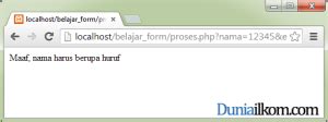 Tutorial PHP Cara Membuat Validasi Form PHP Fungsi Isset Dan Empty