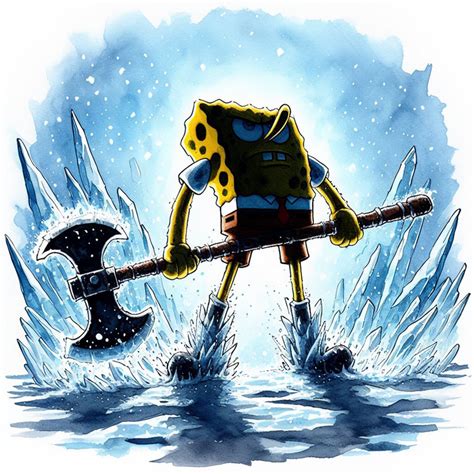 Spongebob Axeman Warrior Of North Free By Dissunder On Deviantart