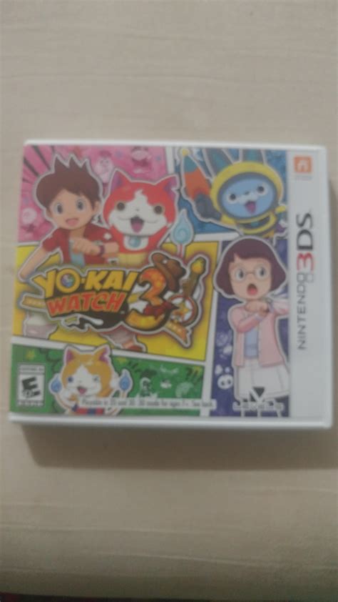 I Got Yokai Watch 3 For Christmas But Sadly I Cant Play Right Now Because The Left Shoulder