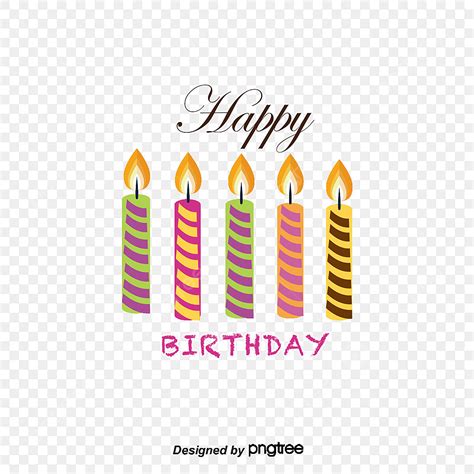 벡터 생일 일러스트 양 초 및 글꼴 생일 벡터 생일 클립 아트 생신 Png 일러스트 및 Psd 이미지 무료 다운로드
