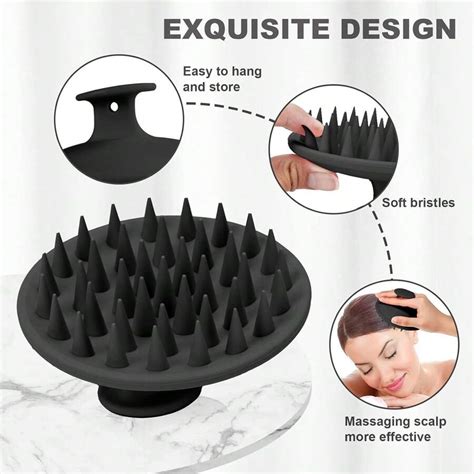 Silicone Scalp Massager Shampoo Brush Scalp Brush For Hair Growth And Dandruff Removal Hair