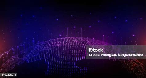 추상 디지털 기술 미래 회로 파란색 분홍색 배경 사이버 과학 기술 혁신 커뮤니케이션 미래 Ai 빅 데이터 인터넷 네트워크 연결