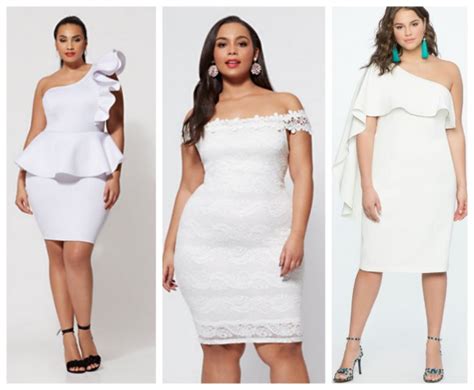 Chic Sexy White Plus Size Dresses For Summer Stylish Curves