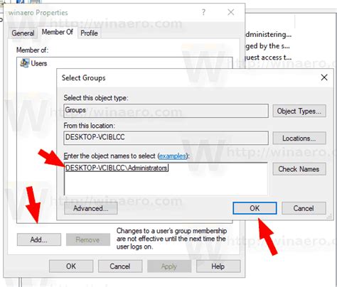Add Or Remove User From Group In Windows 10
