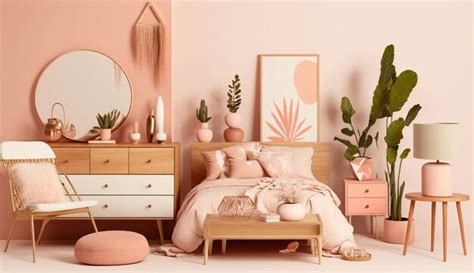 Premium Ai Image Minimalist Objects Decorating A Furniture In Bedroom Generative Ai