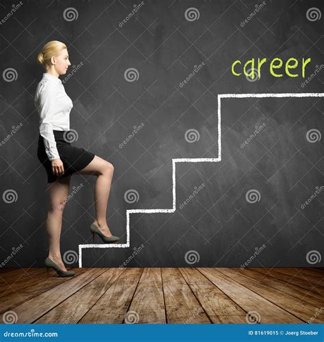 Young Businesswoman Taking The First Step In Career Stock Image Image