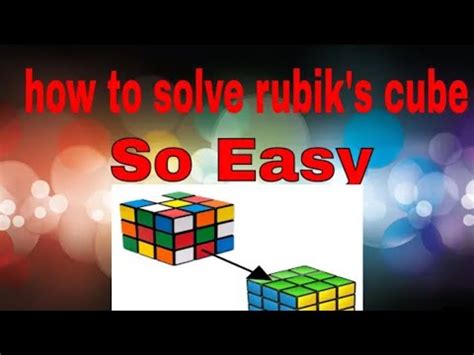 How To Solve Rubiks Cube Beginners Method Part YouTube