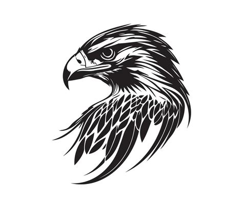 Tribal Hawk Head Tattoo