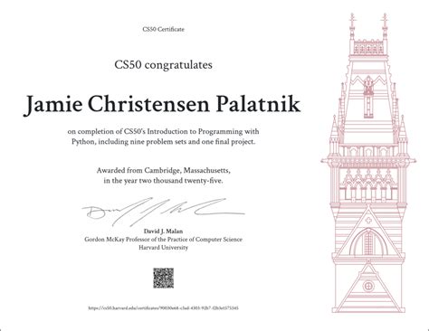 Review Cs50p Introduction To Programming With Python Jamie Palatnik