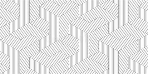 Abstract Black White Stripe Line Geometric Hexagon Background Polygon Pattern Retro Styled