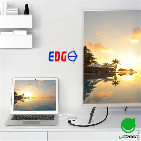 Cáp chuyển đổi cổng Mini DisplayPort sang cổng HDMI và cổng VGA Ugreen 20421 Mini DP