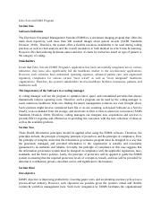 Edco Solcom EDMS Program Docx Edco Solcom EDMS Program Section One Software Definition The