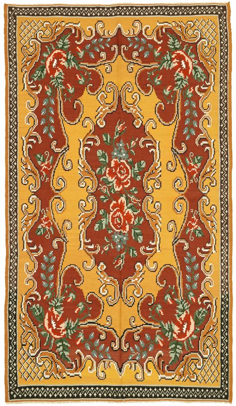 6x10 Multicolor Vintage Moldovan Kilim Rug 42774