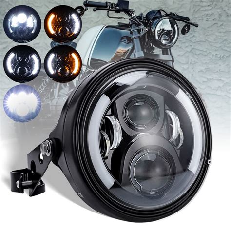 Round Led Lights For Motorcycles Auto Parts 5 75 Inch Round Led