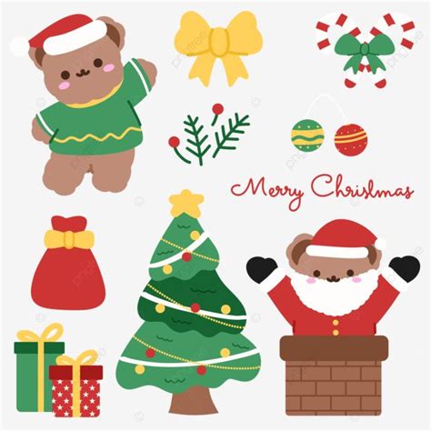 한국 곰 스티커와 가을 요소 일러스트 귀여운 한국 곰 그림 스티커