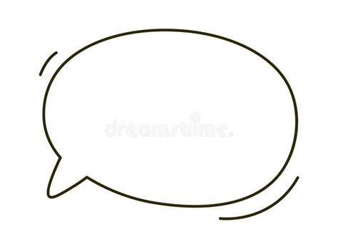 Lined Speech Bubble Stock Vector Illustration Of Dialog 275523149