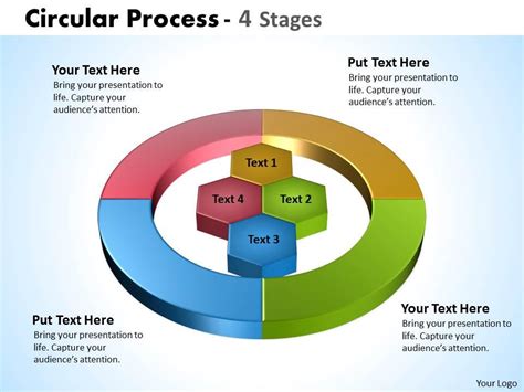 Circular Process 4 Stages 18 PowerPoint Templates Designs PPT Slide Examples Presentation