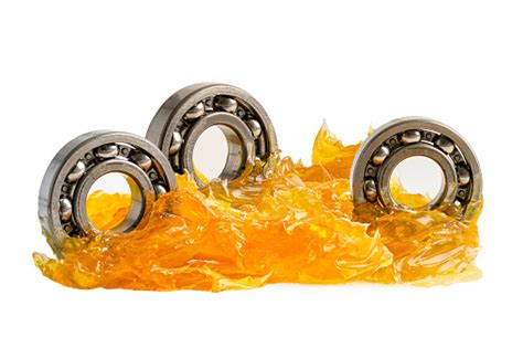 흰색 배경에 분리 된 자동차 및 산업용 그리스 리튬 기계 윤활기능이있는 볼 베어링 스테인레스 0명에 대한 스톡 사진 및 기타