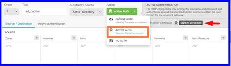 configure fdm active authentication captive portal cisco