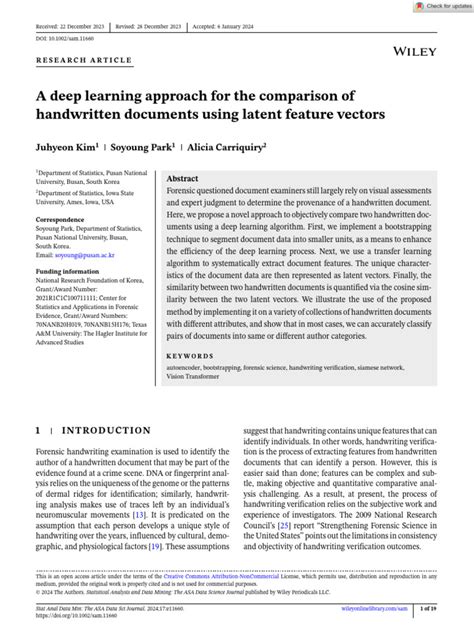 statistical analysis 2024 kim a deep learning approach for the